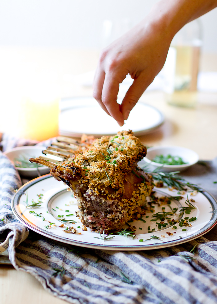 LAMB RIB ROAST WITH HERBED PANKO CRUST – My Crazy Food